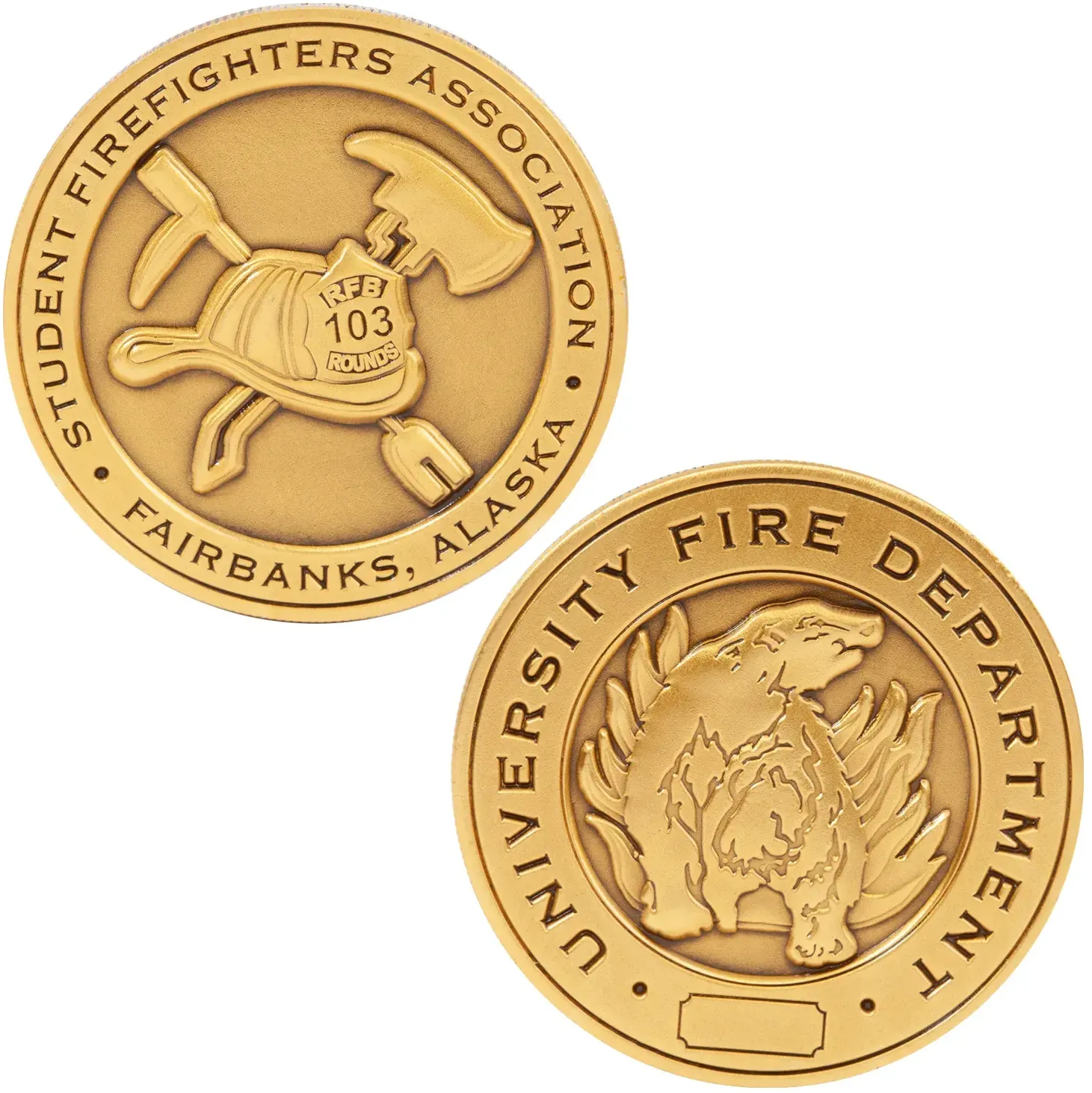 1.75" Zinc Challenge Coin (No Color Fill) - Promotional Product Inc.