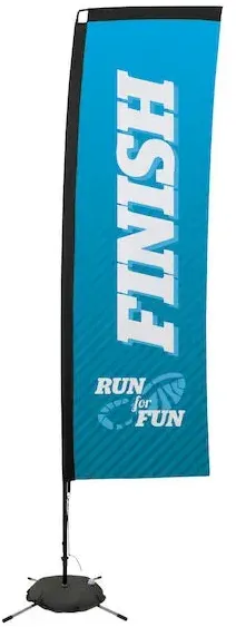 10' Premium Rectangle Sail Sign Kit (Single-Sided with Scissor Base ...