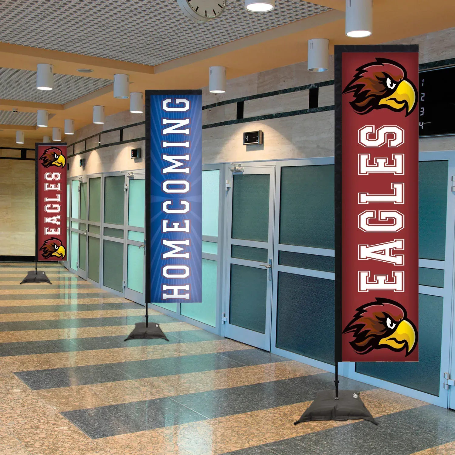 10' Premium Rectangle Sail Sign Kit (Single-Sided with Scissor Base ...