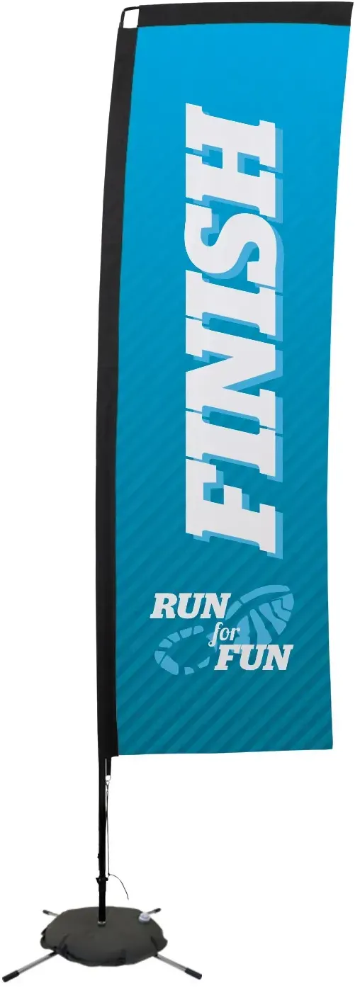 10' Premium Rectangle Sail Sign Kit (Single-Sided with Scissor Base ...