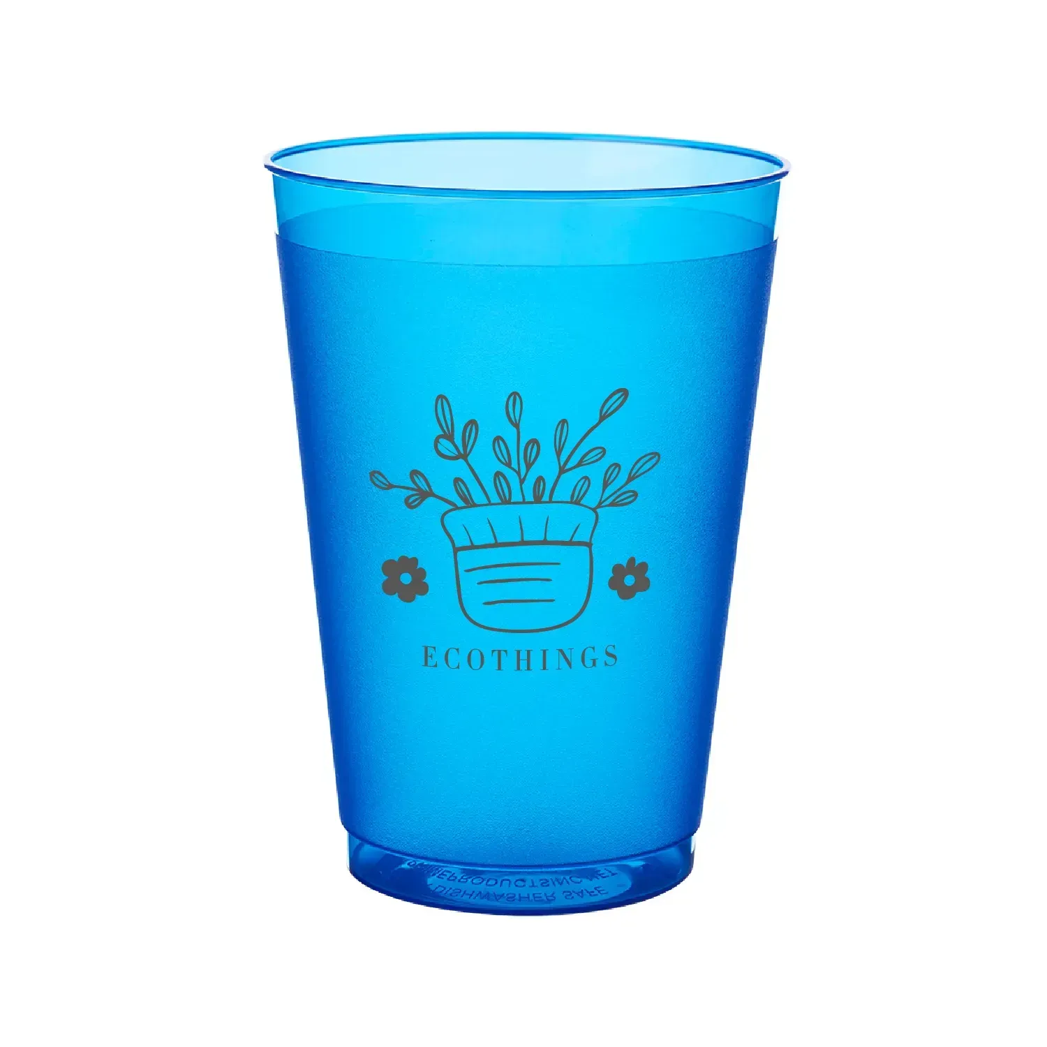12 oz. Frosted Plastic Stadium Cups (1 Color) - Promotional Product Inc.
