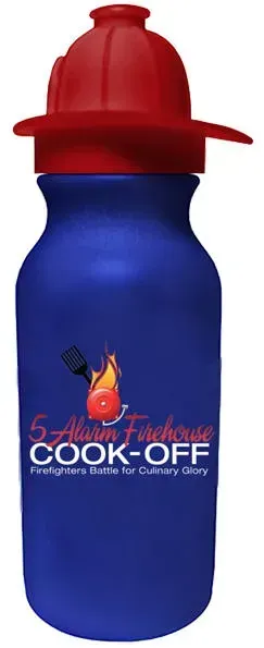 Customizable Fireman Helmet Water Bottle 20 oz