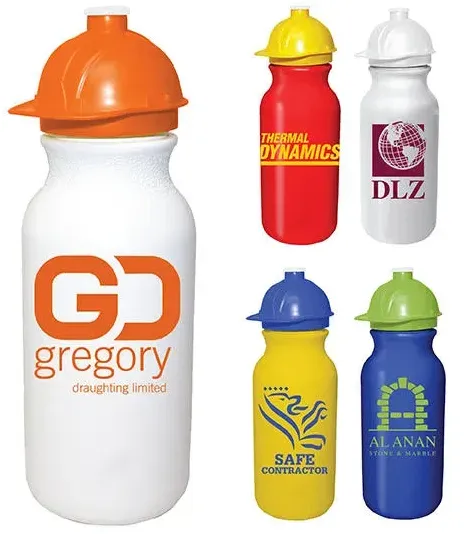 20 oz Squeezable Cycle Bottle with Helmet Cap