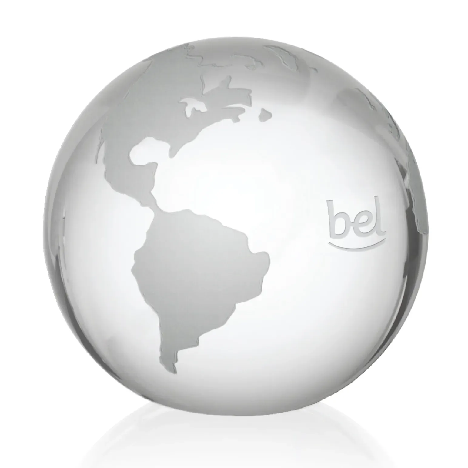 Logo With Globe Paperweight