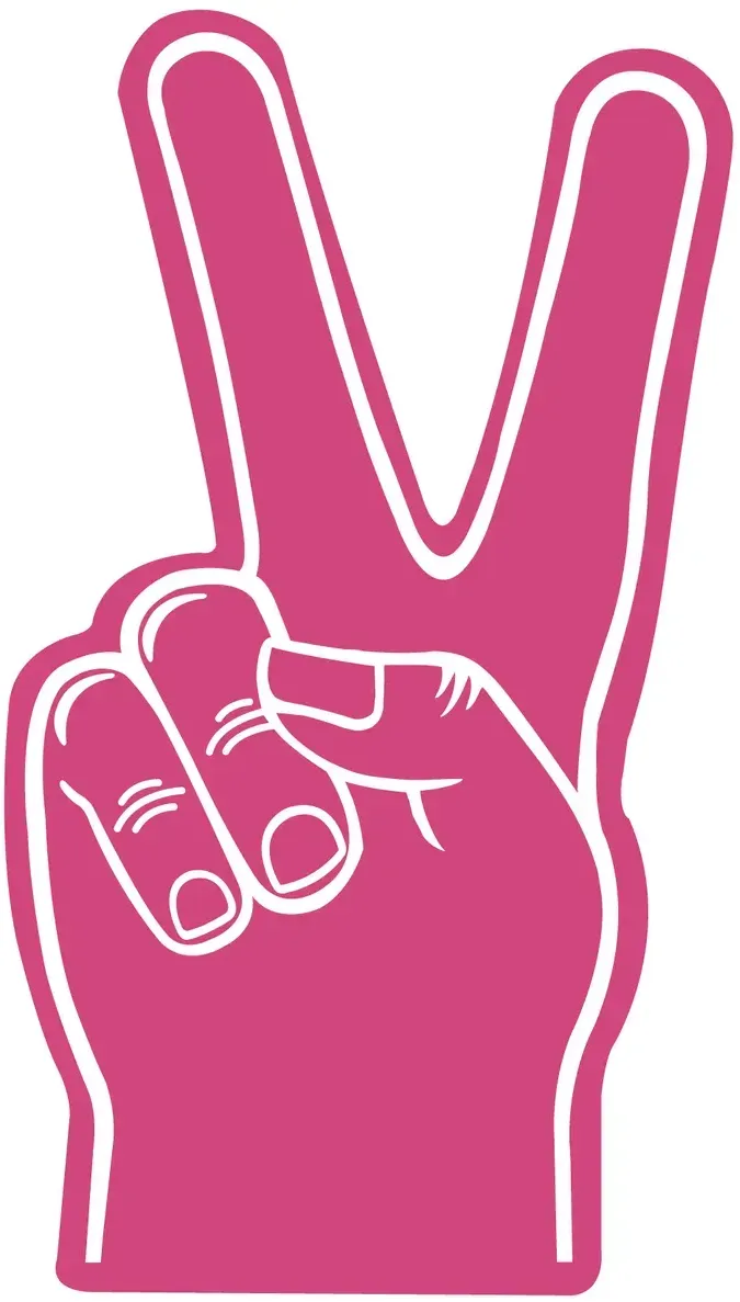 Pink Peace Sign