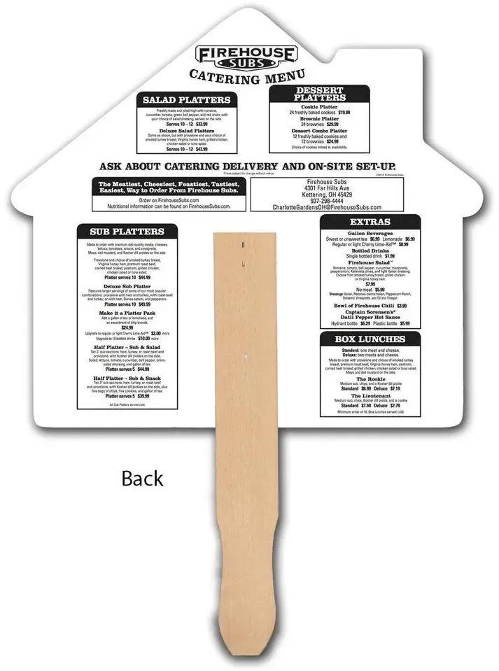 Custom House Hand Fan Promos